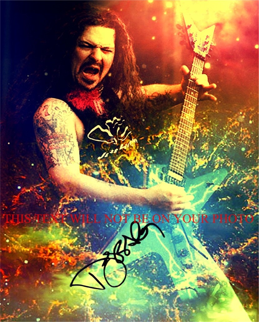 Dimebag Darrell Lance Abbott PANTERA Signed Autograph Autographed 8x10 ...