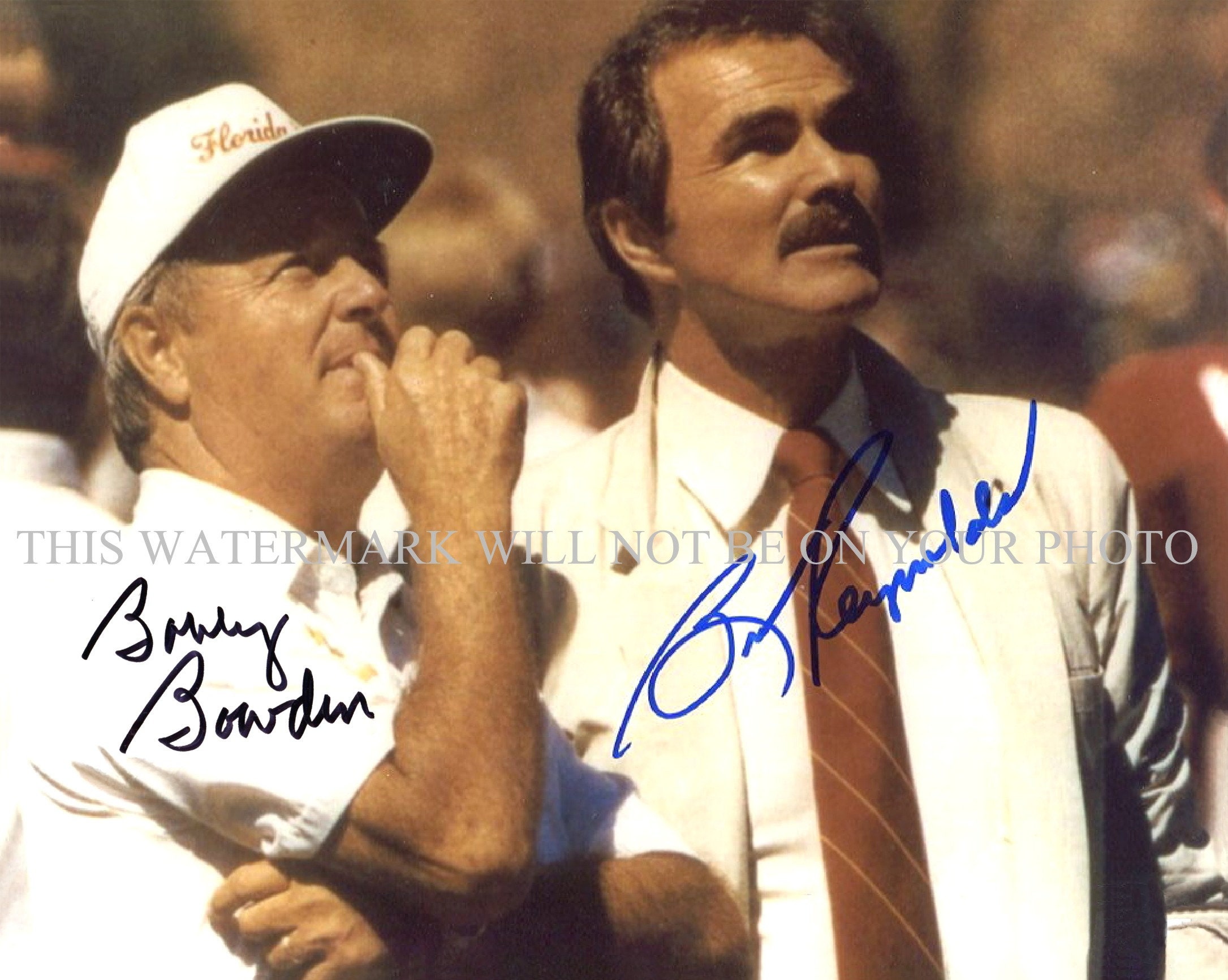 Burt Reynolds and Bobby Bowden Signed Autograph Autographed 8x10 Photo ...