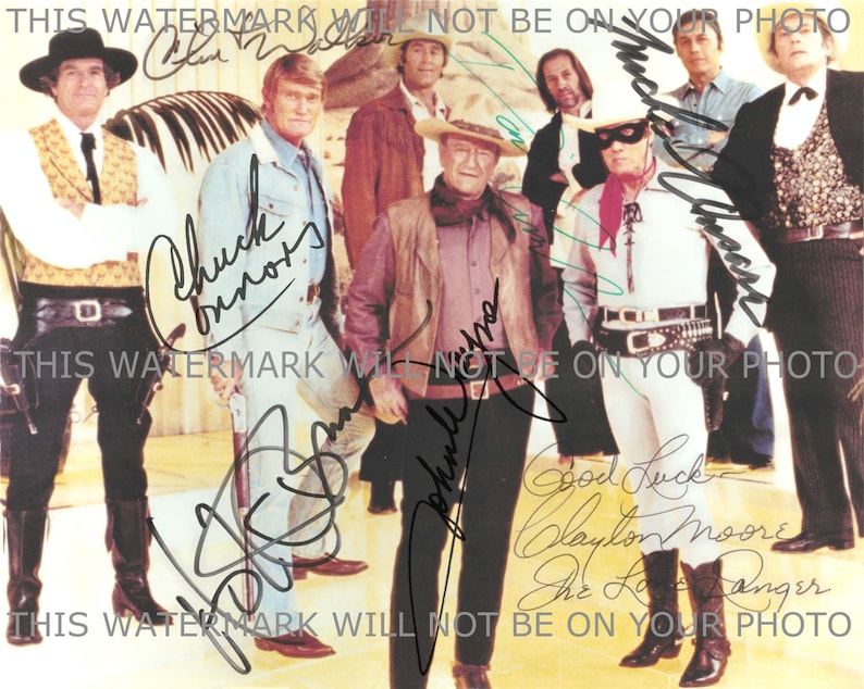 John Wayne Chuck Connors Clayton Moore David Carradine Clint Walker ...