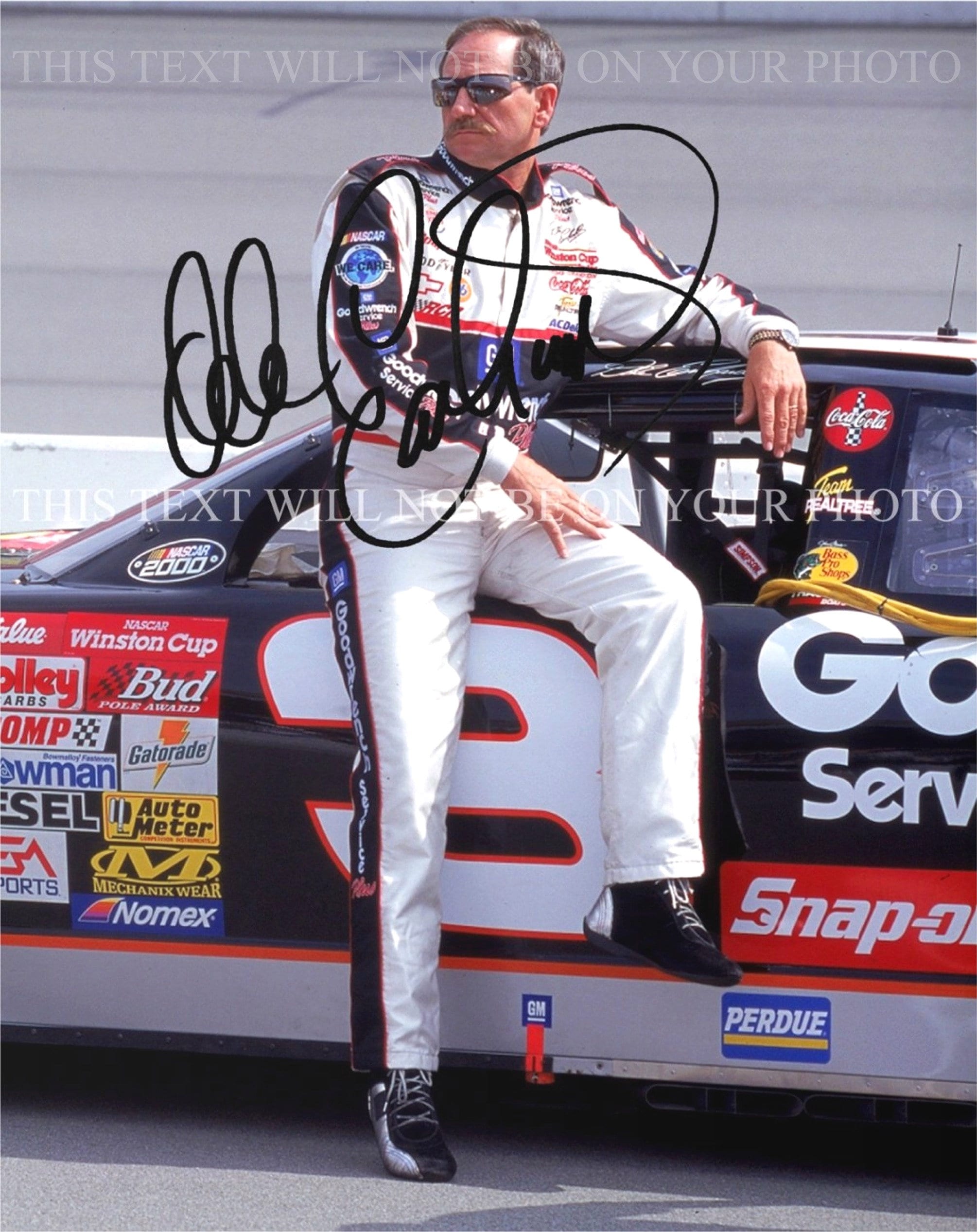 DALE EARNHARDT Racing Legend Signed Autograph Autographed 8x10 Photo ...