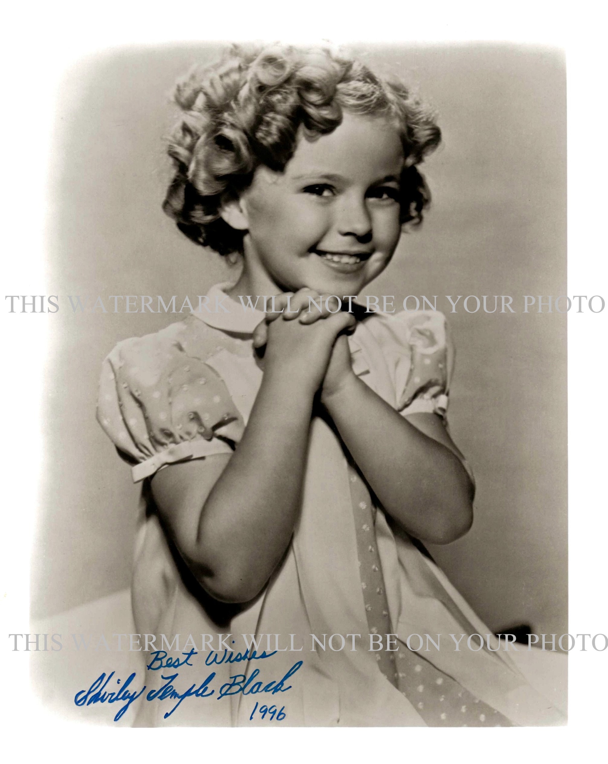SHIRLEY TEMPLE so Cute Signed Autograph Autographed 8x10 Photo Reprint ...