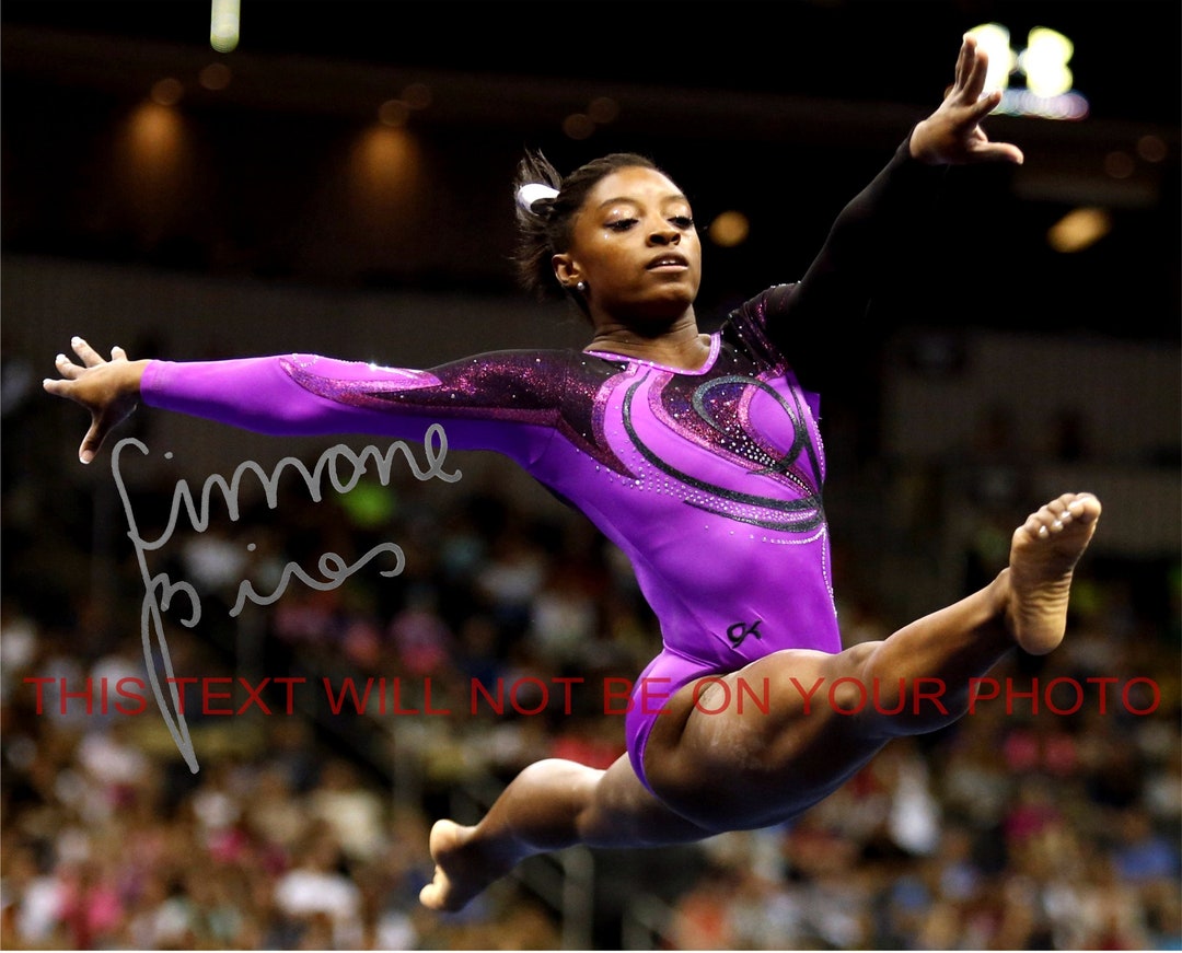 SIMONE BILES Team USA Olympics Gymnastics signed autograph autographed ...