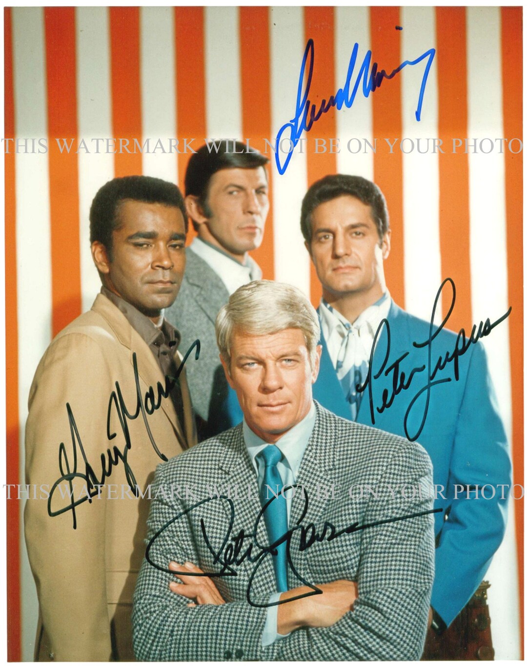 MISSION IMPOSSIBLE Cast Peter Graves Leonard Nimoy Greg Morris Peter ...