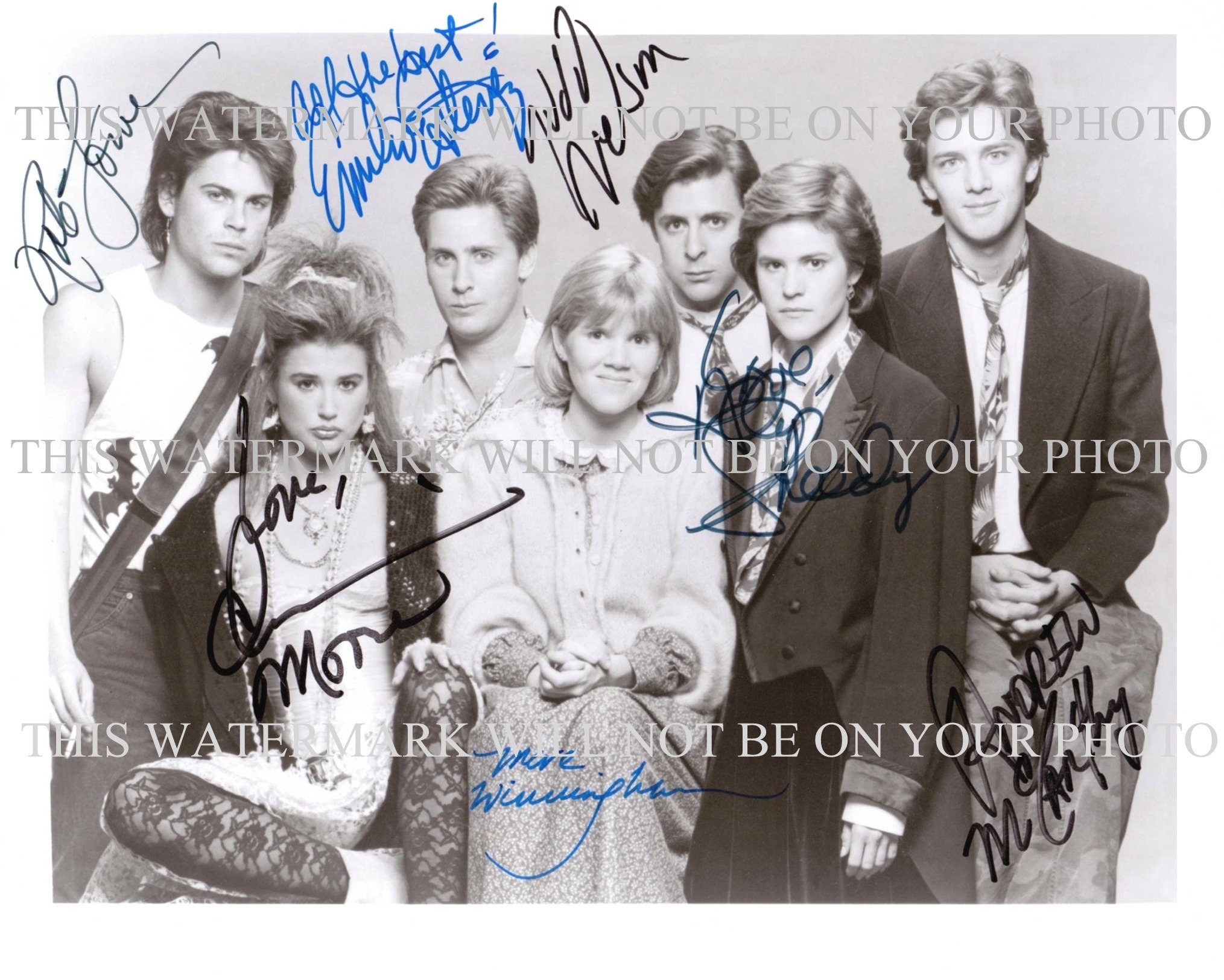 ST ELMOS FIRE Cast Rob Lowe Judd Nelson Demi Moore Emilio - Etsy