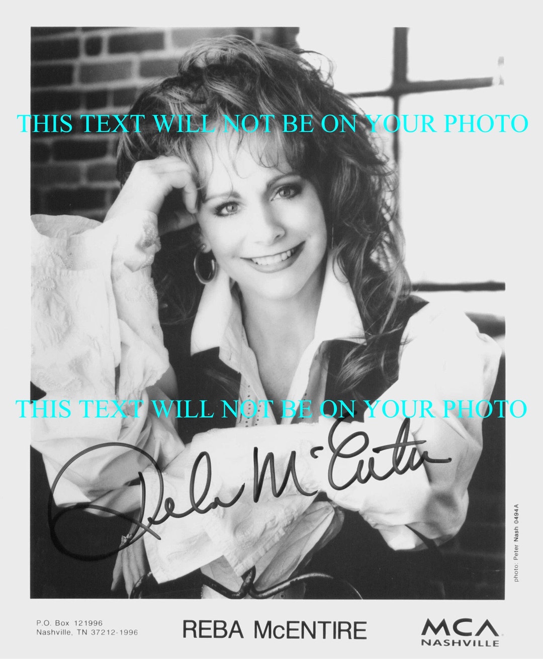 REBA Mcentire Beautiful Voice Country Music Legend Signed Autograph ...