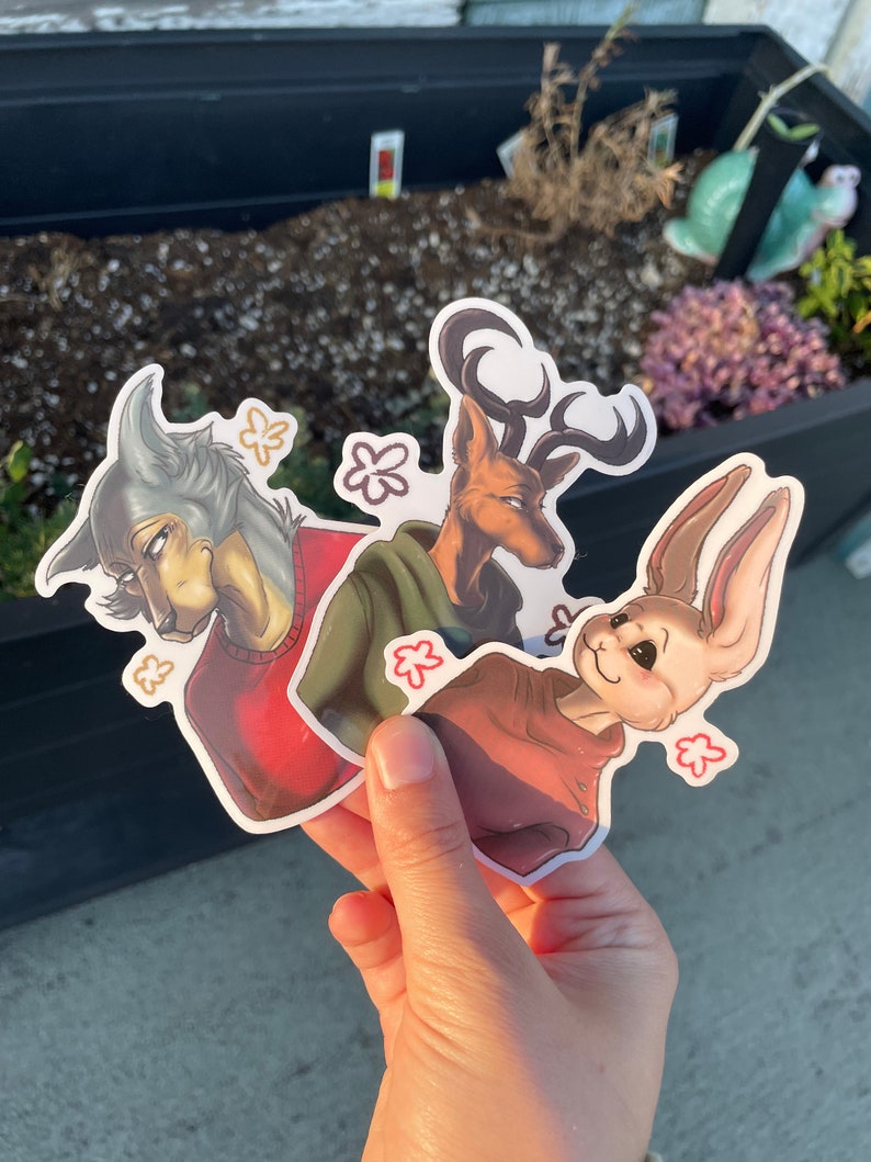 Beastars Stickers Anime Stickers Manga Stickers Legoshi - Etsy
