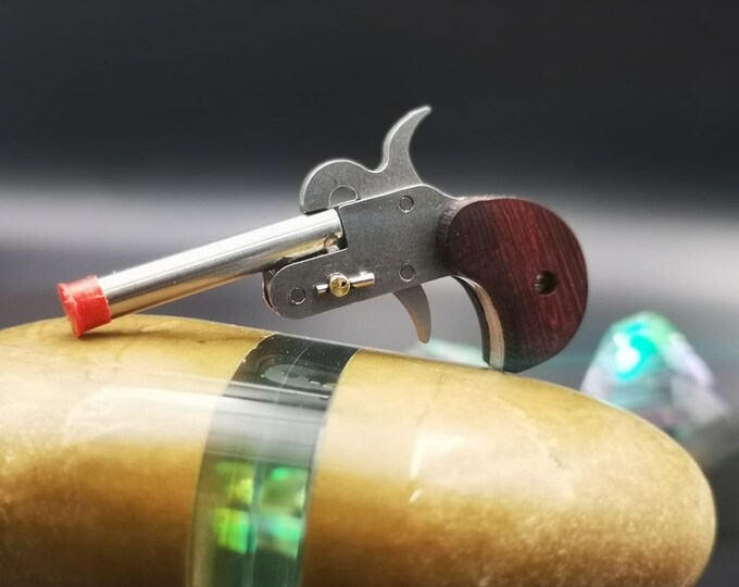 Mini Single Tube Miniature Derringer 2mm Pinfire Gun Model With Bullet ...