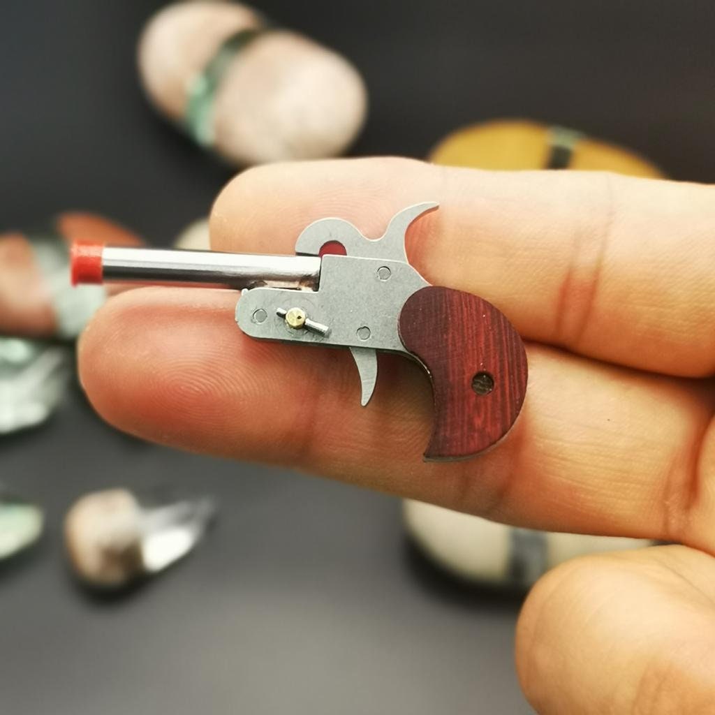 Mini Single Tube Miniature Derringer 2mm Pinfire Gun Model - Etsy