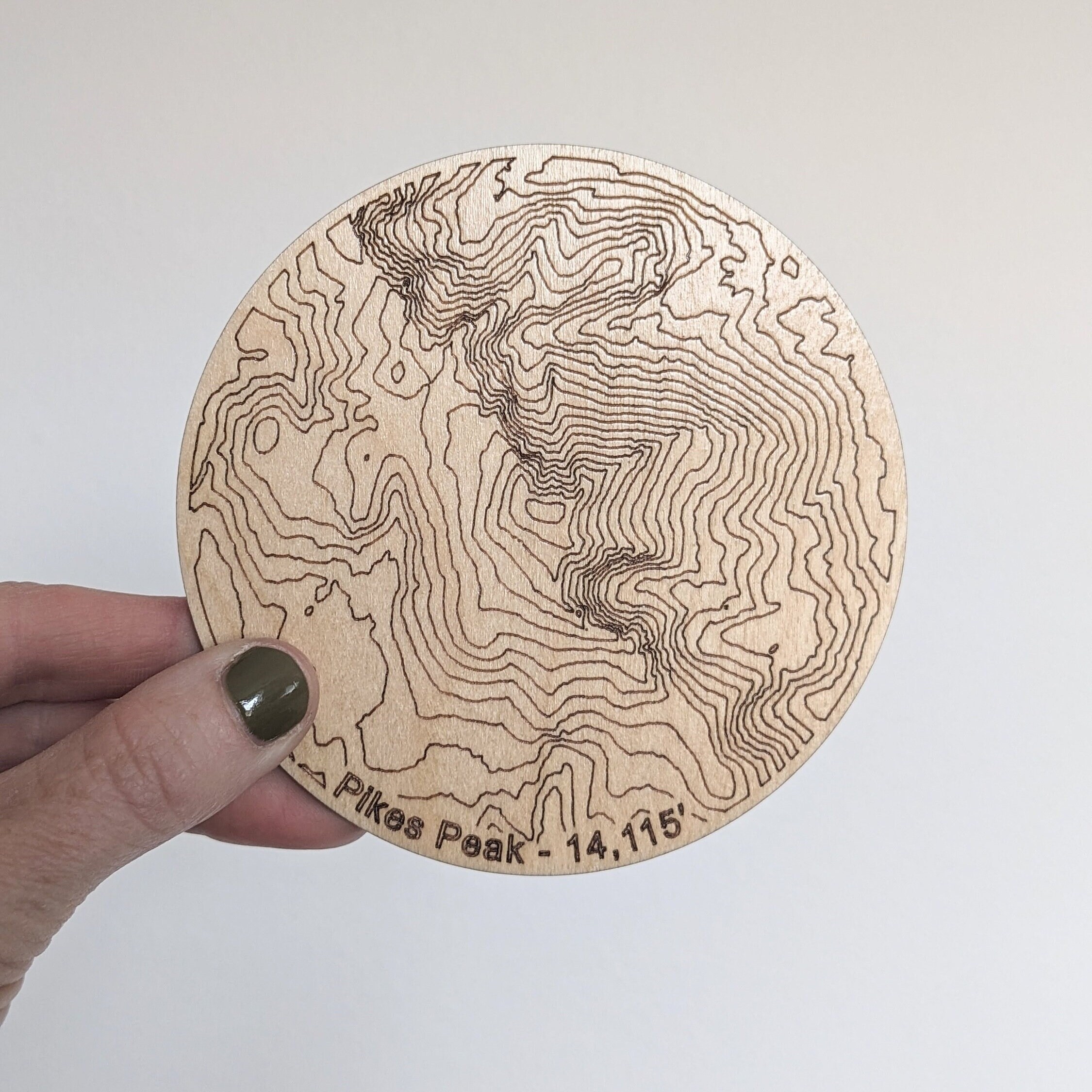 Colorado Mountains Wooden Coasters Pikes Peak Colorado Mountain Peaks ...