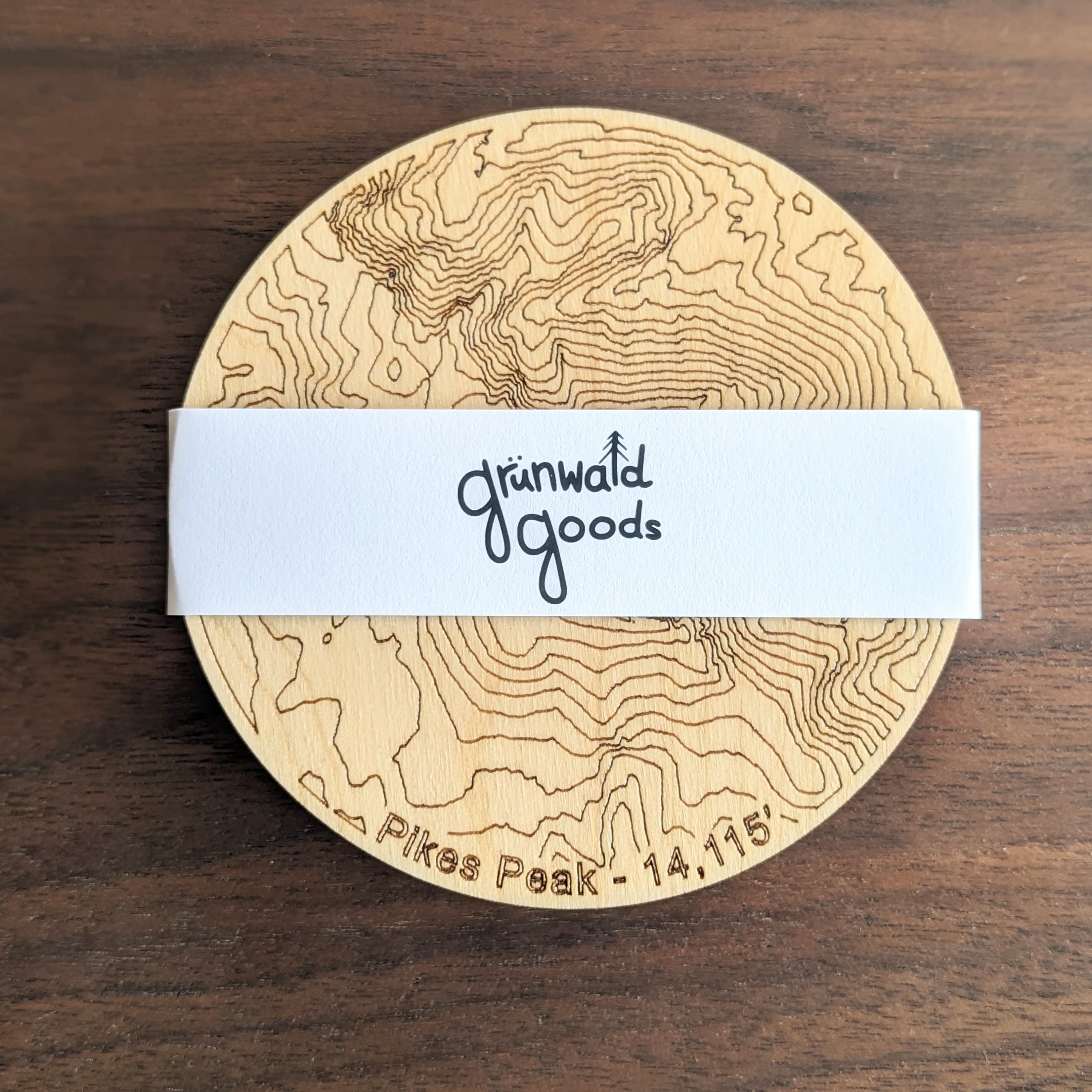 Laser Cut Colorado Mountain Coasters: Topo Map Wooden Coaster Set - Etsy