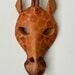 Vintage Pair of Hand-carved Wooden Animal Masks Made in Kenya Zebra and ...
