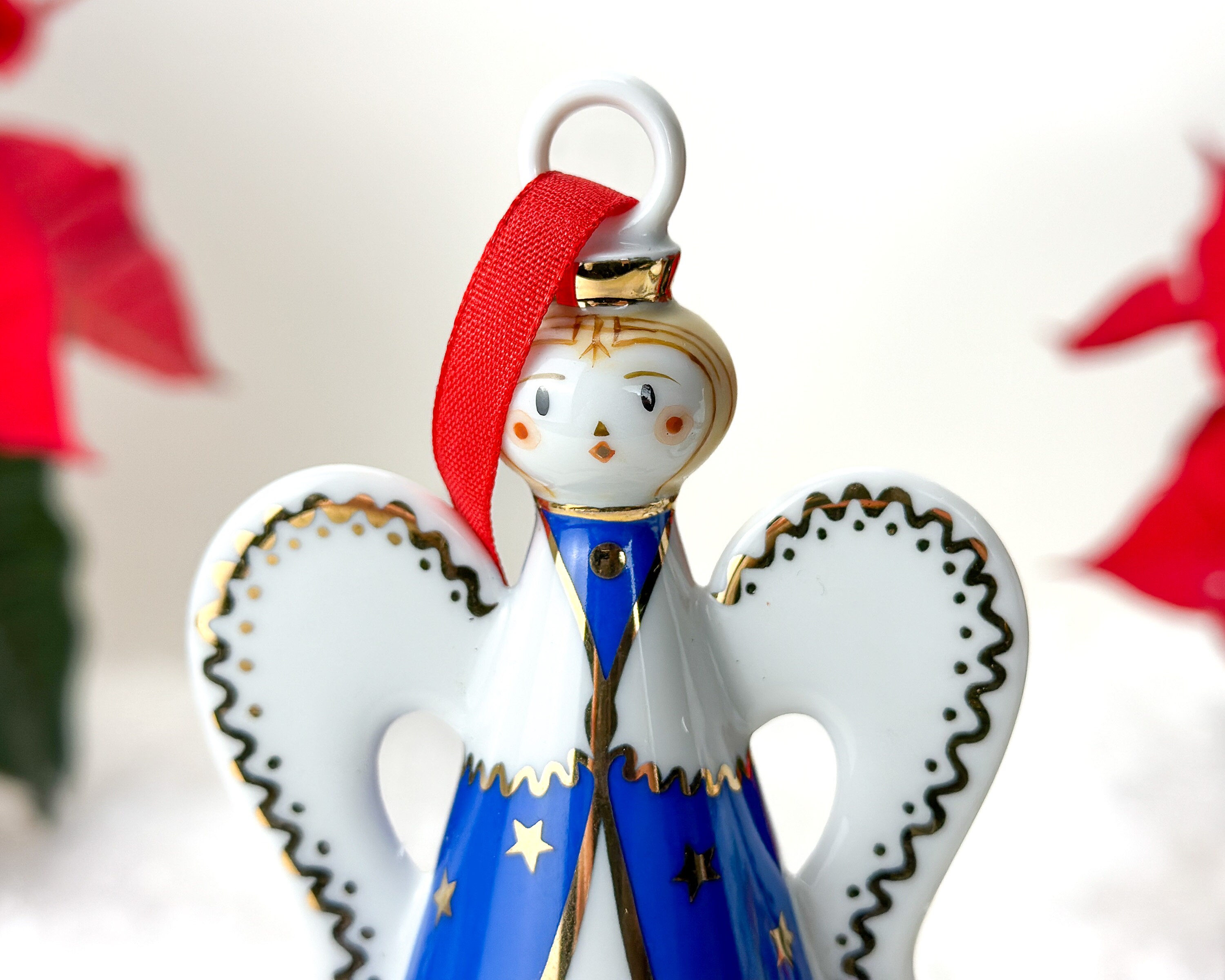 Vintage Villeroy and Boch Porcelain Christmas Ornaments, Set of 4 - Etsy