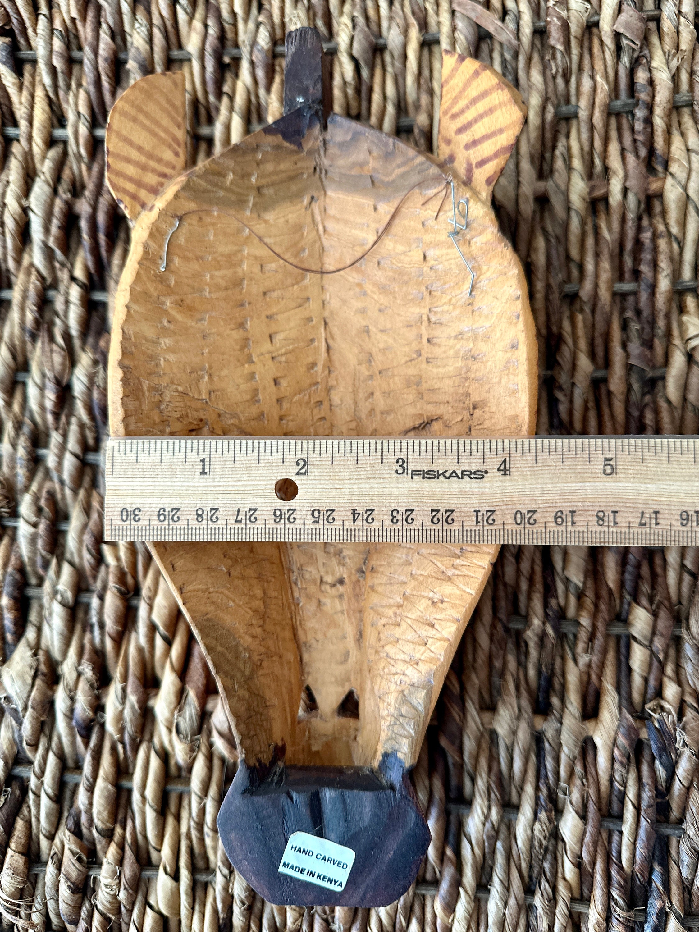 Vintage Pair of Hand-carved Wooden Animal Masks Made in Kenya Zebra and ...