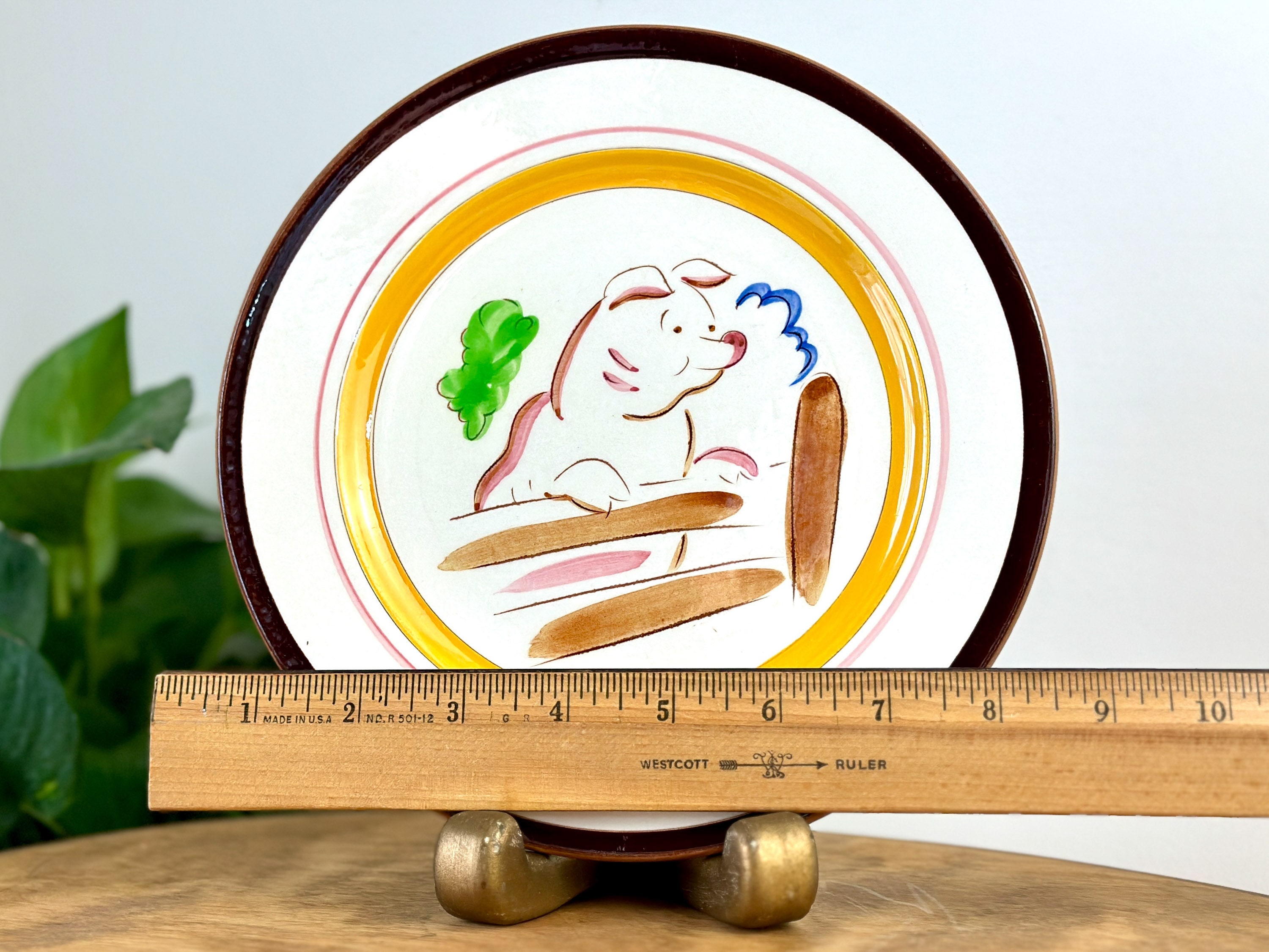 Vintage Stangl 'country Life' Plate: Hand-painted Pig Farm Scene - Etsy