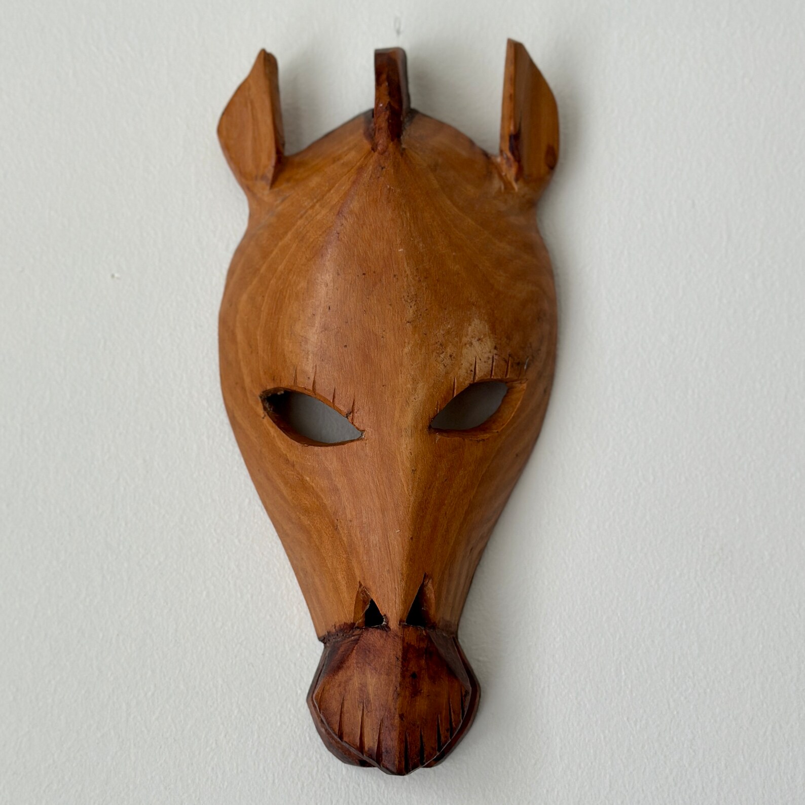 Vintage Pair of Hand-carved Wooden Animal Masks Made in Kenya Zebra and ...