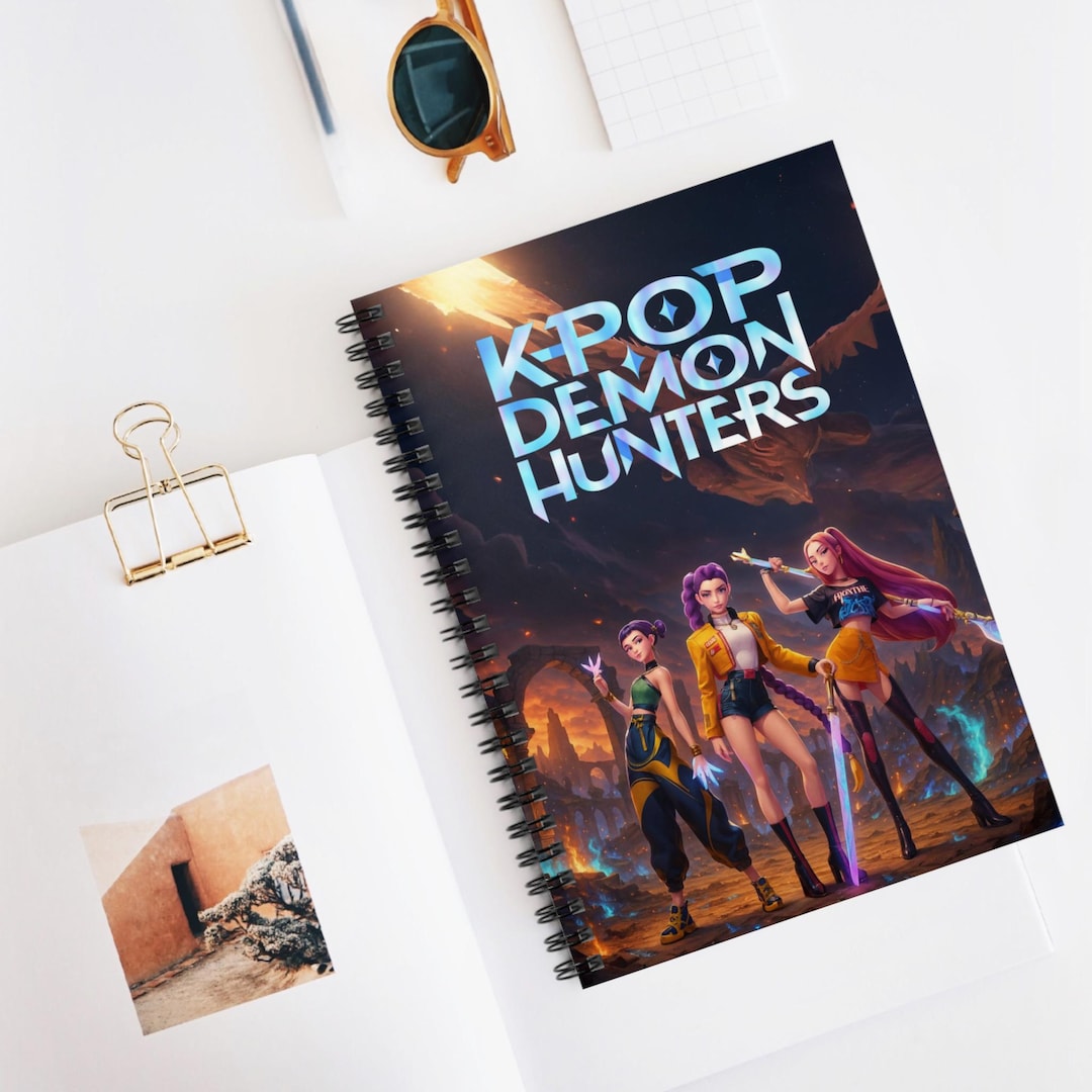 K-pop Demon Hunters Spiral Notebook, Stylish Journal for Fans, Creative ...