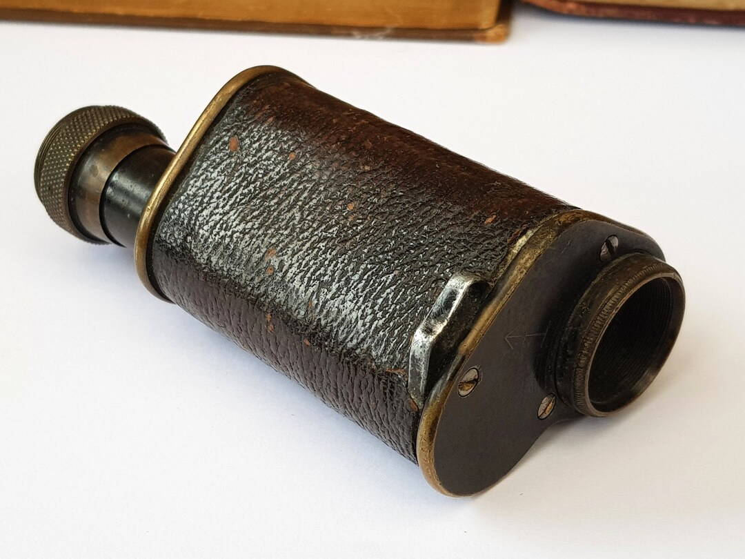 Antique-wwi-german Brass/leather Military Monocle/monocular - Etsy UK