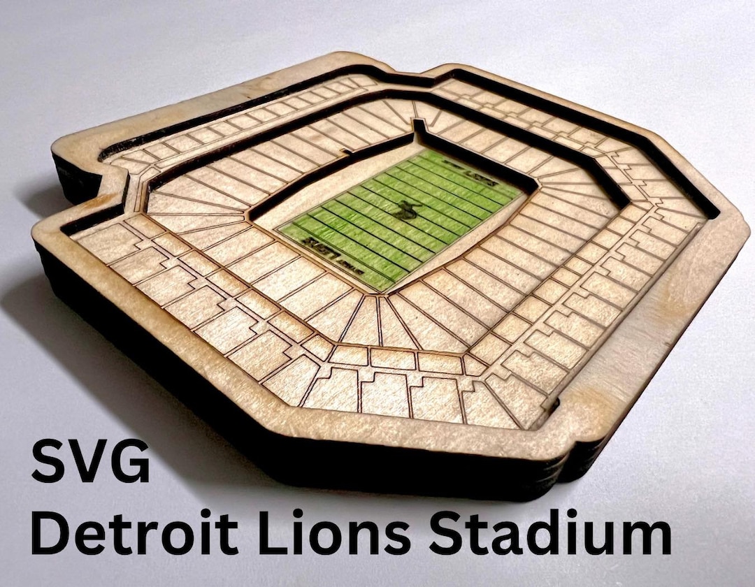Lions Layered Stadium SVG File - Etsy