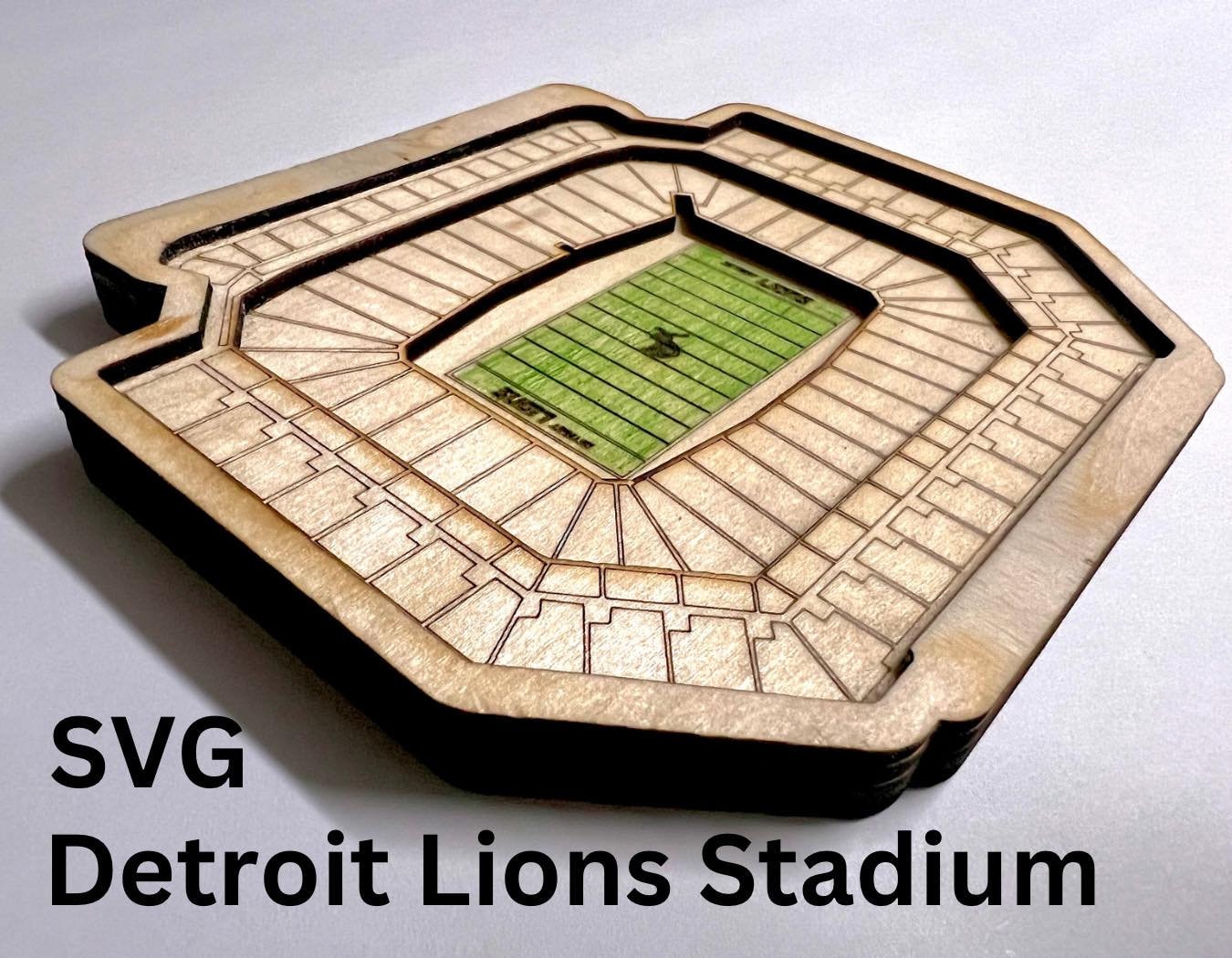 Lions Layered Stadium SVG File - Etsy