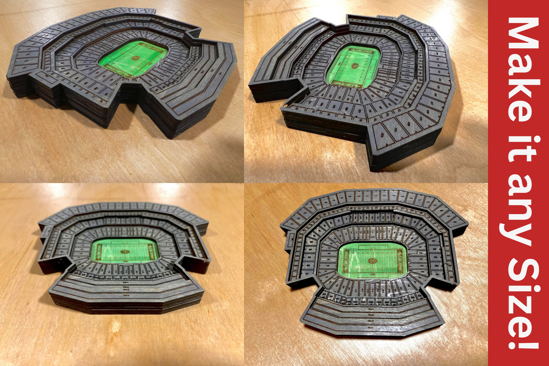 49ers Layered Stadium - Etsy