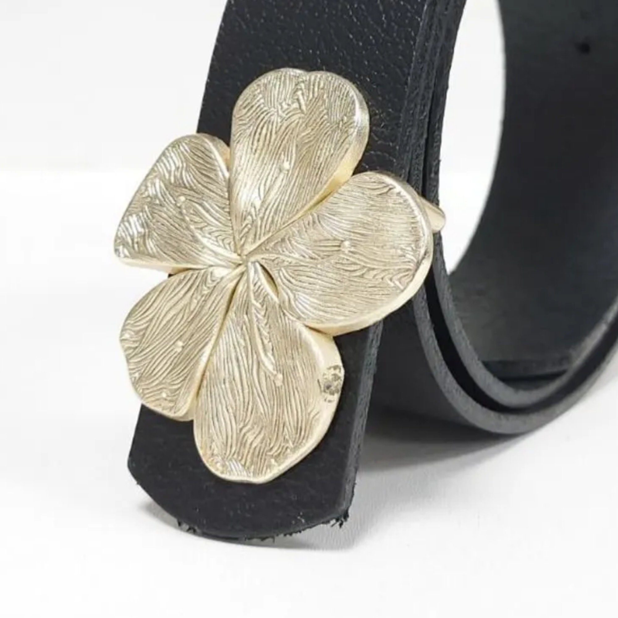 Women's Leather Belt,leather Belt Women,cute Belt With Floral Buckle ...