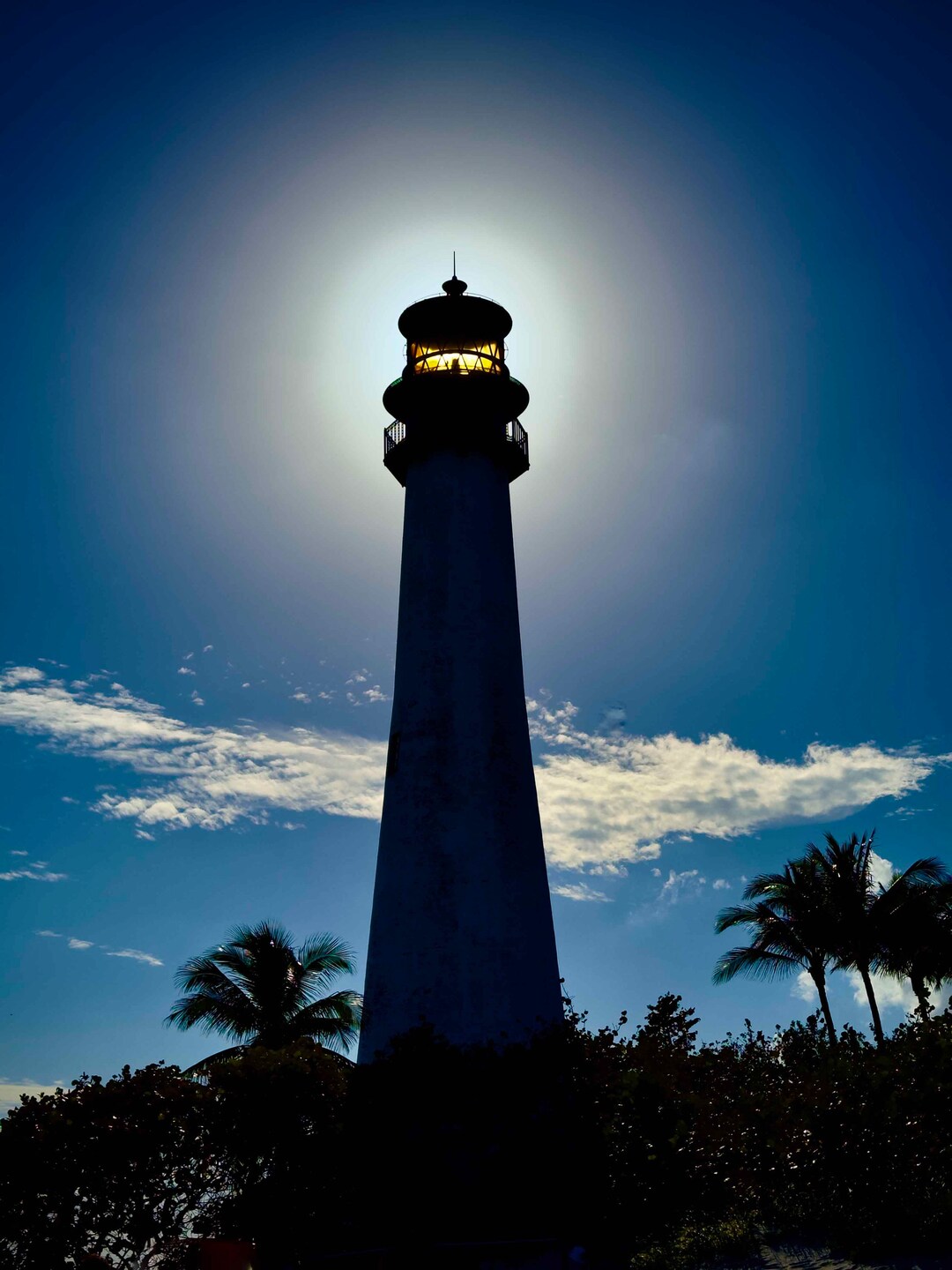 Cape Florida Light Lighthouse Silhouette Great Gift the Sun is Burning ...