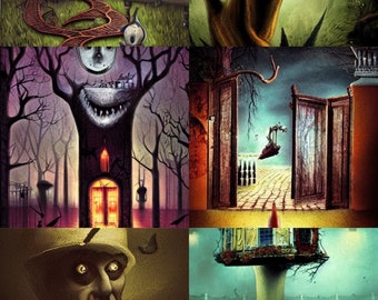 Horror Oldschool Picture Poster, Digital Art, Scary Image, Horror ...