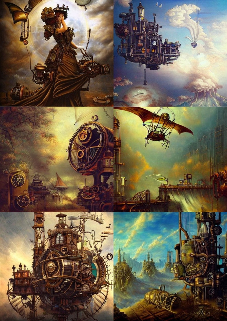 Steampunk Picture, Digital Art, Graphic to Download and Print ...