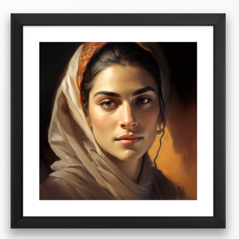 Beautiful Muslim Girl Wall Art DIGITAL DOWNLOAD to Print on Poster or ...