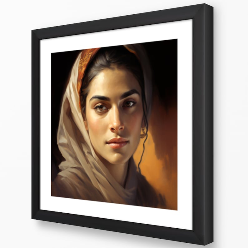 Beautiful Muslim Girl Wall Art DIGITAL DOWNLOAD to Print on Poster or ...