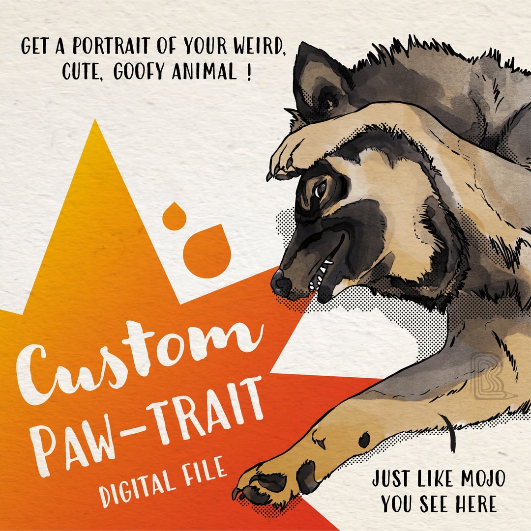 CUSTOM Weird, Cute, Goofy Portrait of Your Animal - Digital File - Etsy