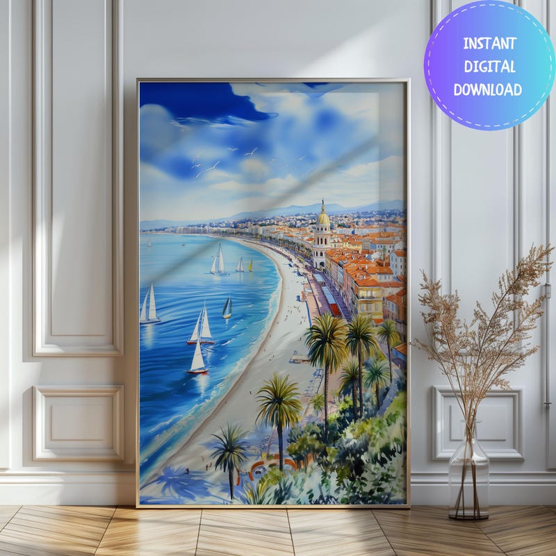 French Riviera Print - Etsy