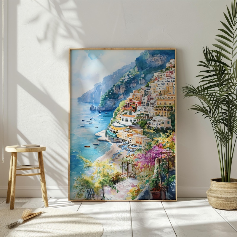 Positano Wall Posters - Etsy