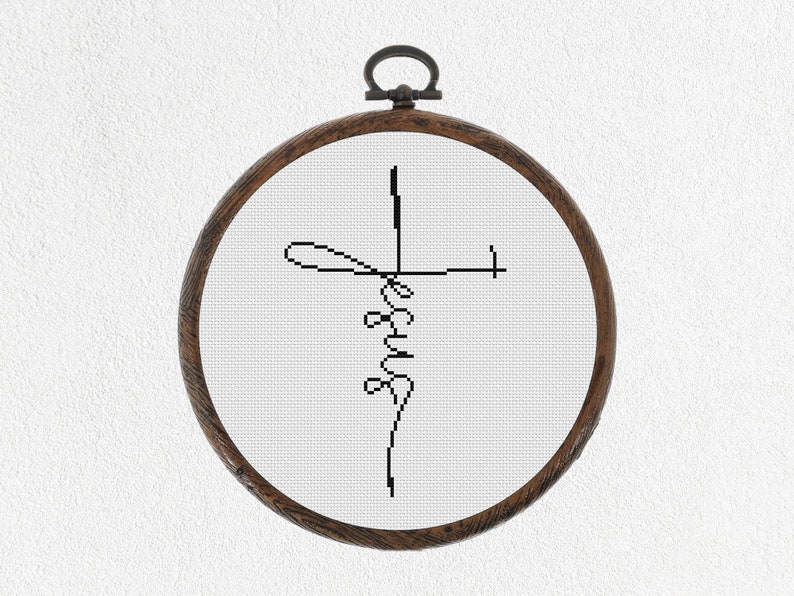 Jesus Cross Stitch Pattern, Religious Design (PDF) - Etsy
