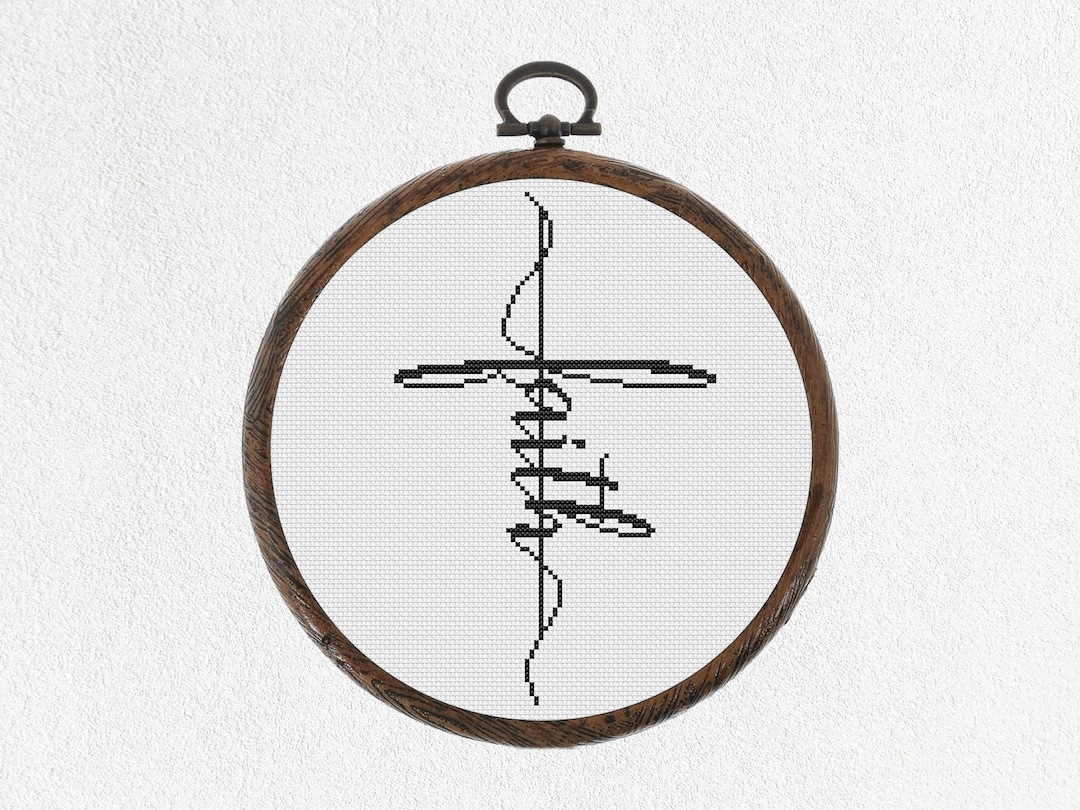 Faith Cross Stitch Pattern PDF, Religious Cross Stitch Design, Bible ...