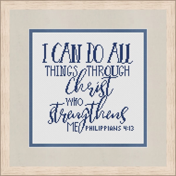 Bible Verse Cross Stitch Pattern - Etsy