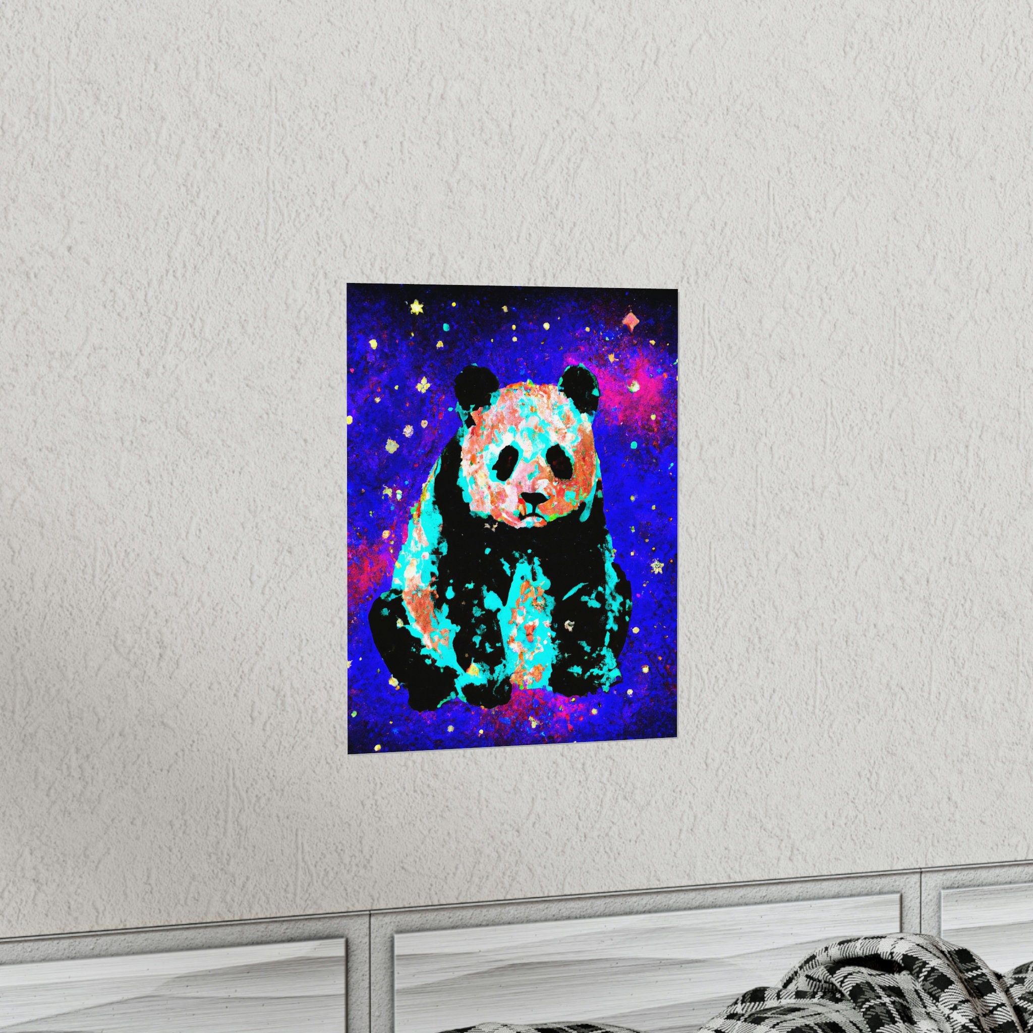 Panda Poster , Starry Night Theme , Space Panda , Outerspace Aesthetic ...