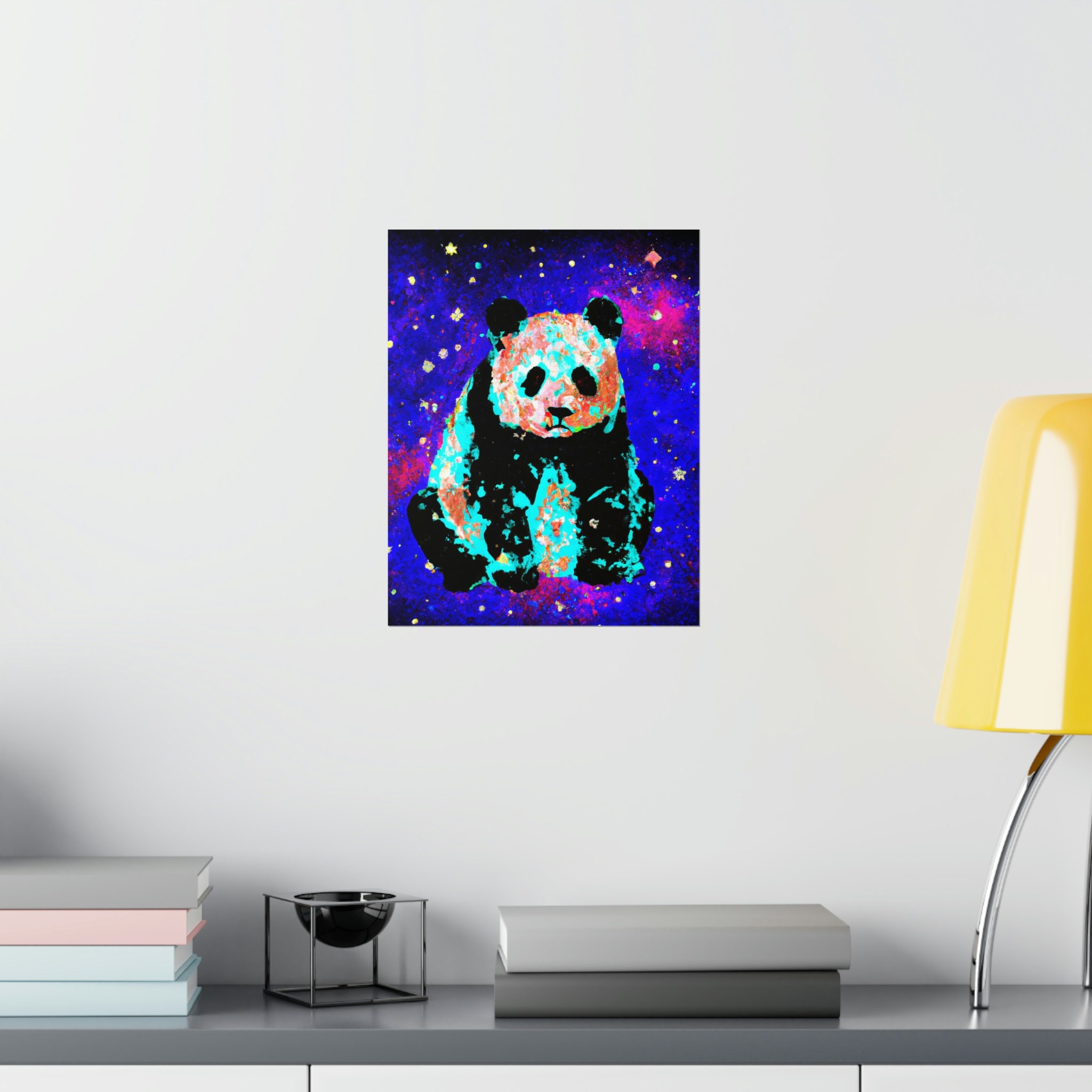 Panda Poster , Starry Night Theme , Space Panda , Outerspace Aesthetic ...