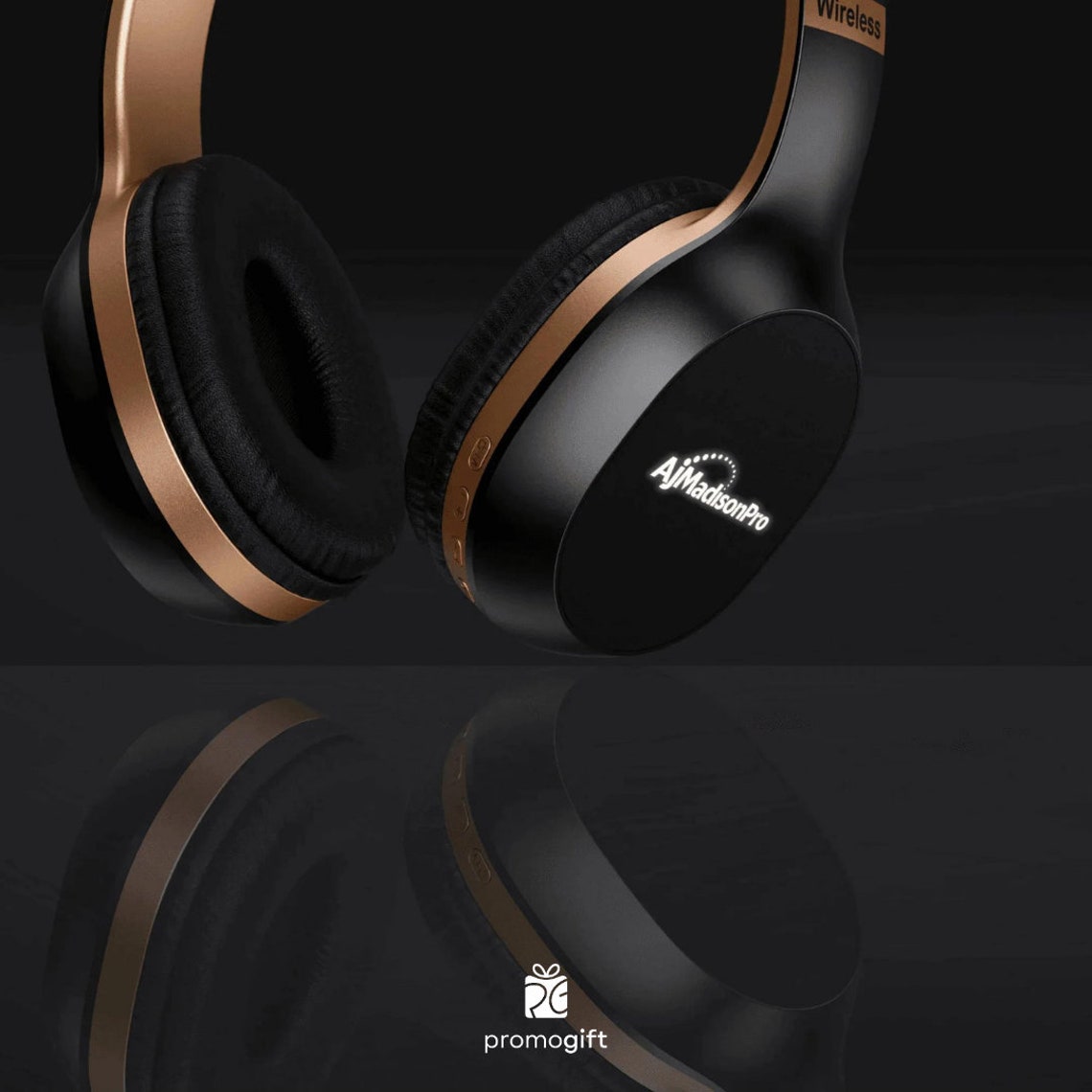 Wireless Headphone With Light-up Logo, Personalized Premium Gift ...