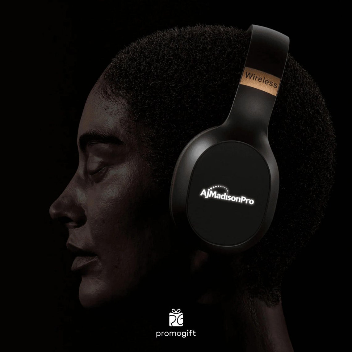 Wireless Headphone With Light-up Logo, Personalized Premium Gift ...