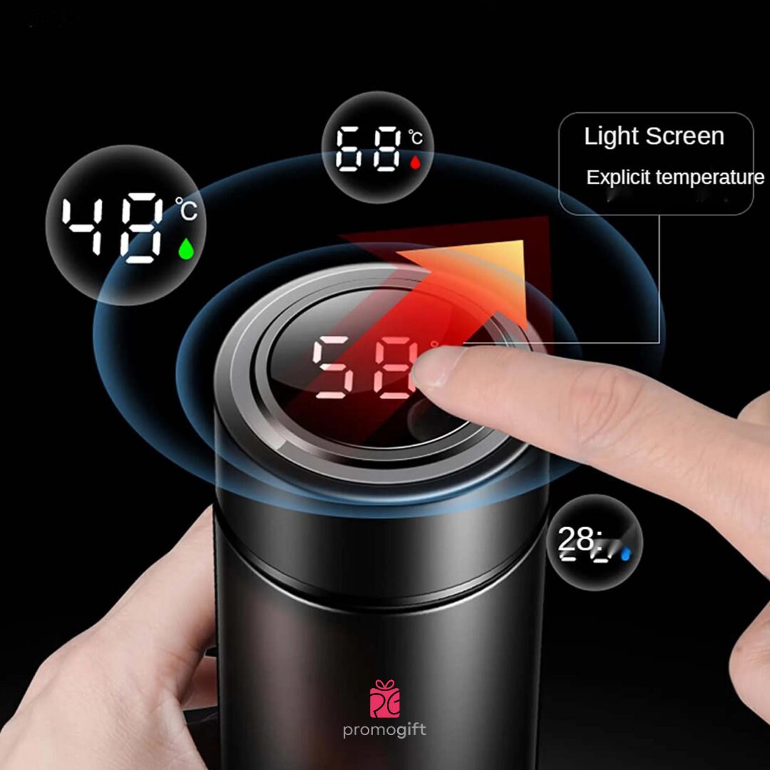 Personalized Gift, 16oz Smart Thermos, Laser Engraved Bottle, Engraved ...