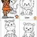 Animal Coloring Pages 27 Printables Forest Animals , Farm Animals ...