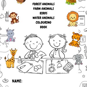 Animal Coloring Pages 27 Printables Forest Animals , Farm Animals ...