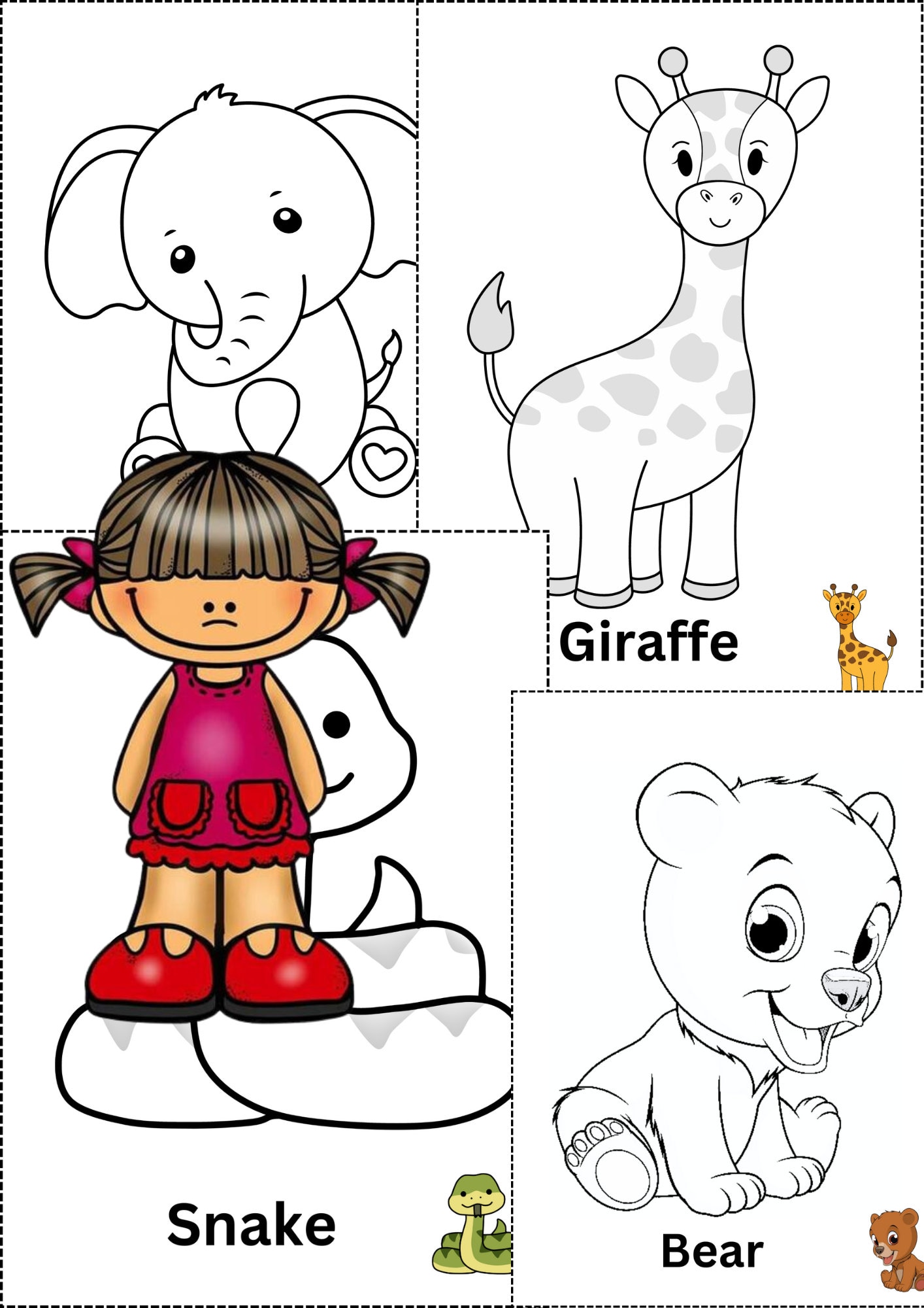 Animal Coloring Pages 27 Printables Forest Animals , Farm Animals ...