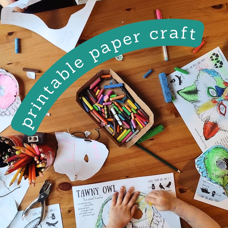 Tawny Owl DIY Mask | Printable Papercraft Owl Mask, Woodland Animal ...