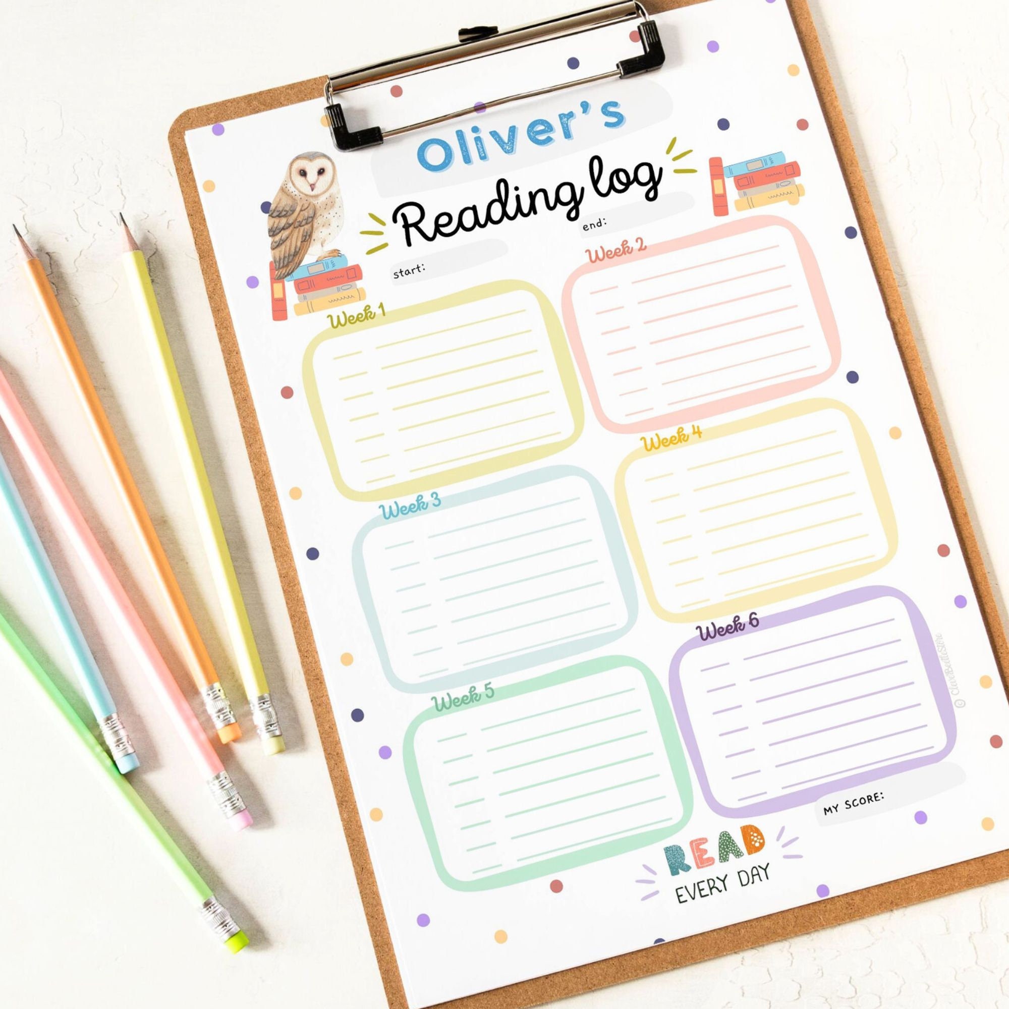 Reading Log for Kids | Summer Reading Challenge, Printable Book Chart ...