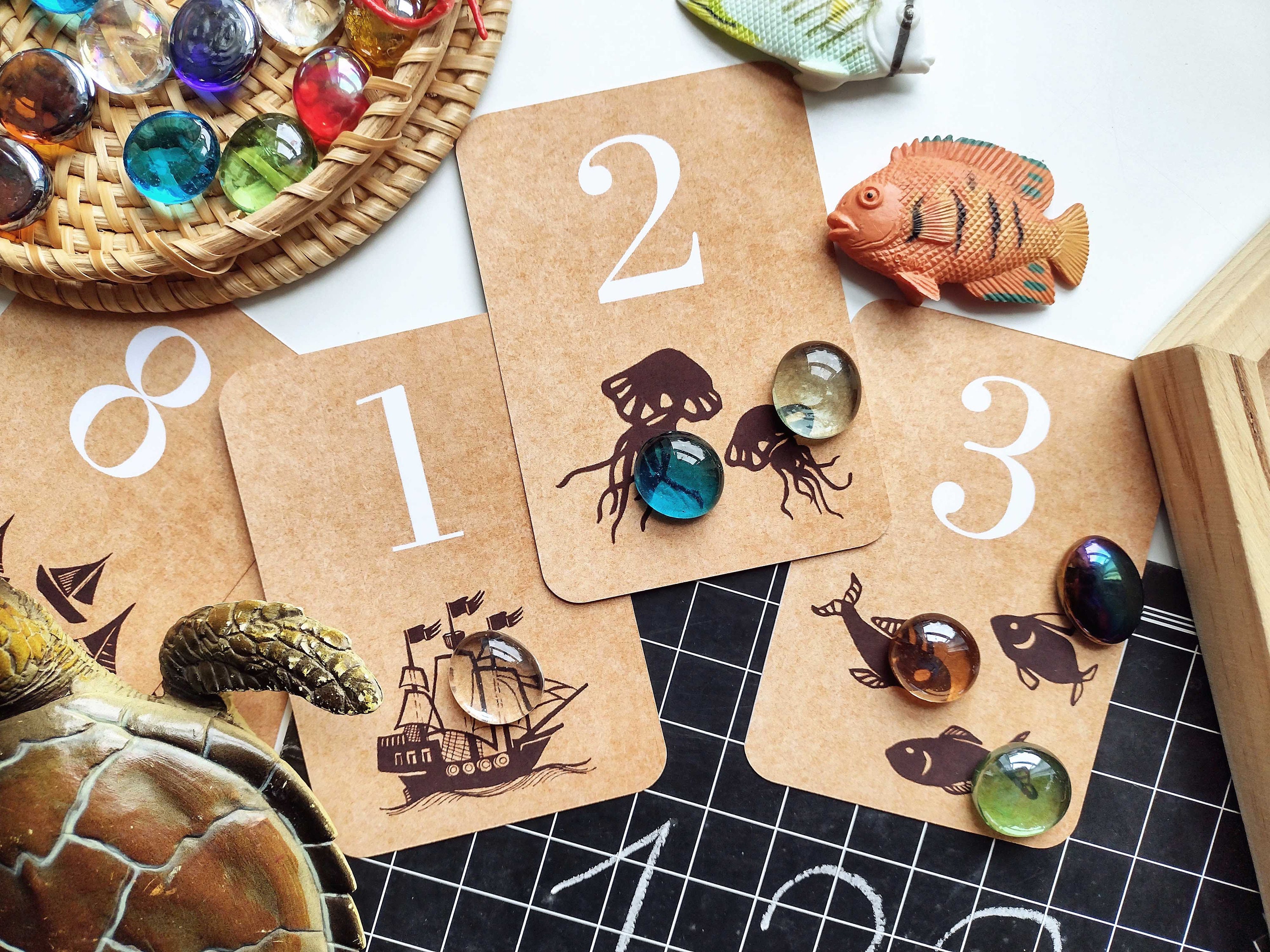 Learning Numbers 1-10 | Printable Preschool Counting Activity, Sea ...