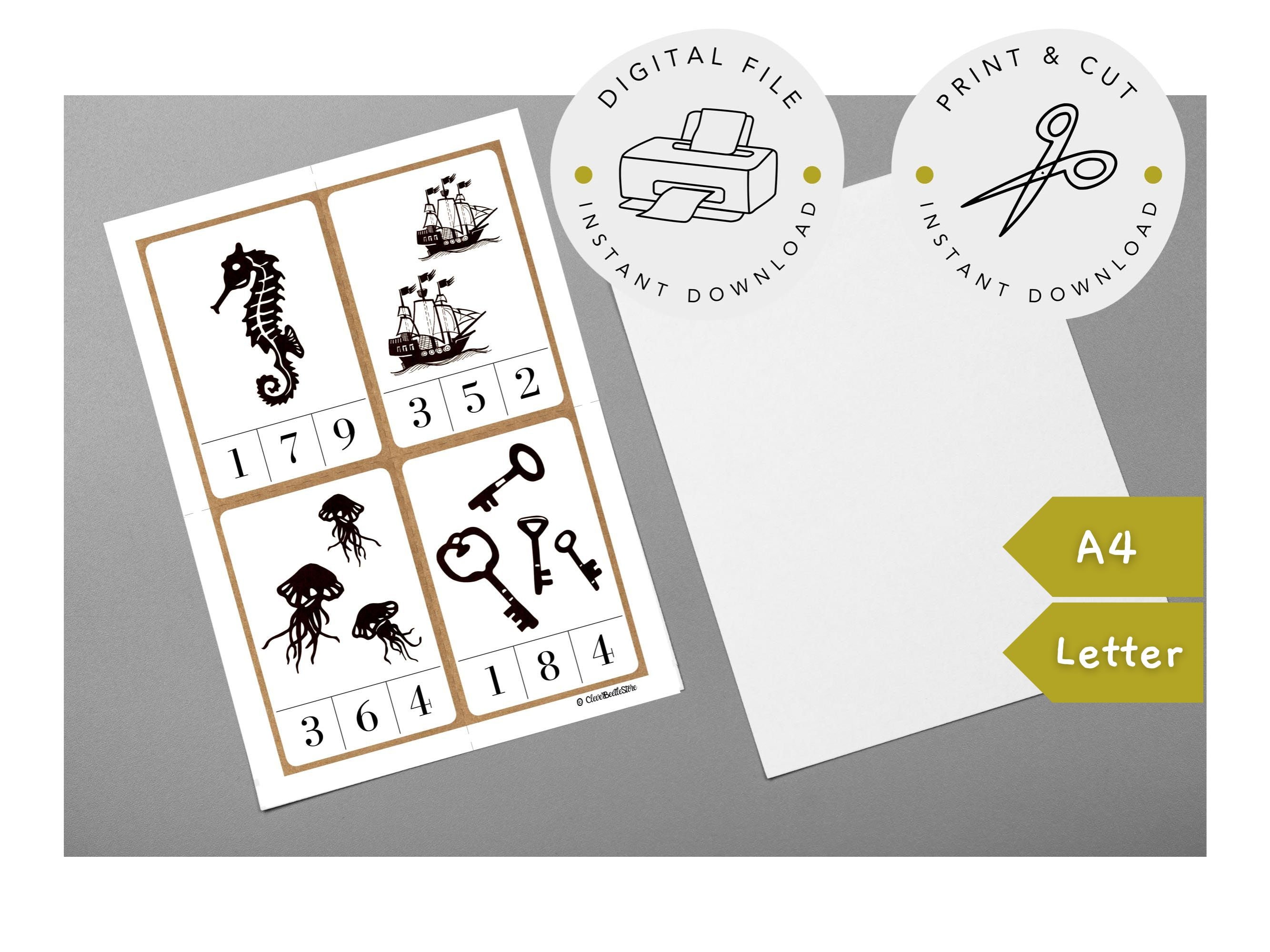 Numbers 1-10 Clip and Count Sea Adventure | Printable Preschool ...