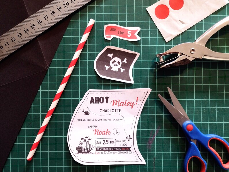 Ahoy, Maytey! Pirate Birthday Invitation | Make Your Own Pirate Ship ...