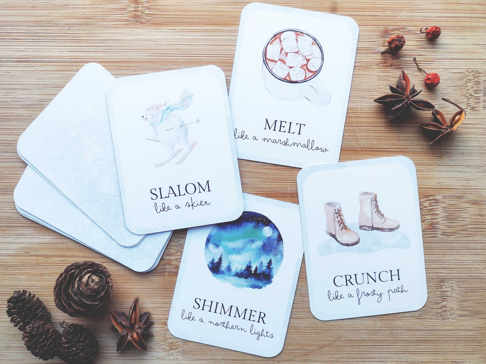Winter Activity Movement Cards | Active Game for Kids, Animal Action ...